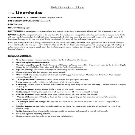 Publication plan | DOCX