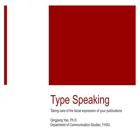 Type Speaking | PPTX