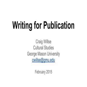 Publication workshop | PDF