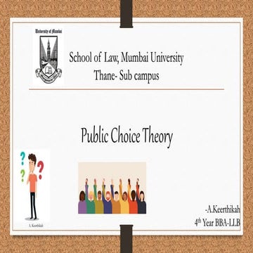 Public choice theory | PPTX