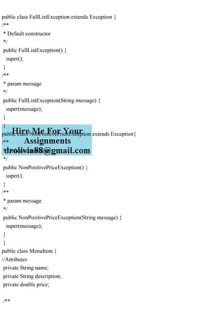Public Class Fulllistexception Extends Exception Default Pdf