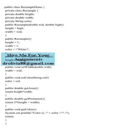 public class RectangleDemo { private class Rectangle { .pdf