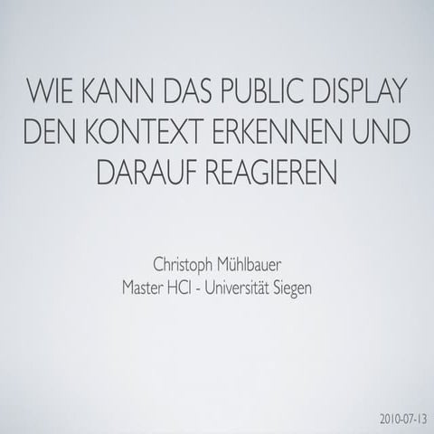 Public Displays | PDF