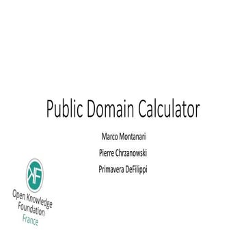 Public domain calculator | PPTX | Databases | Computer Software and ...