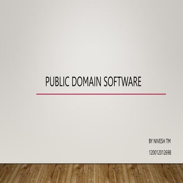 Public domain software.pptx