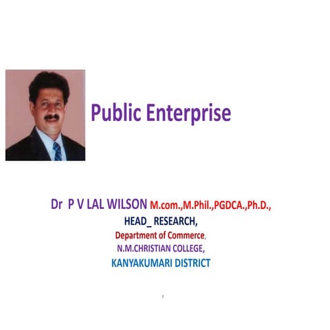 PUBLIC ENTERPRISE | PPT