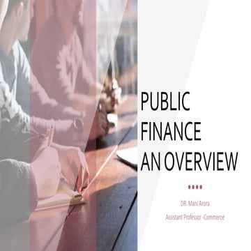Public finance | PPT