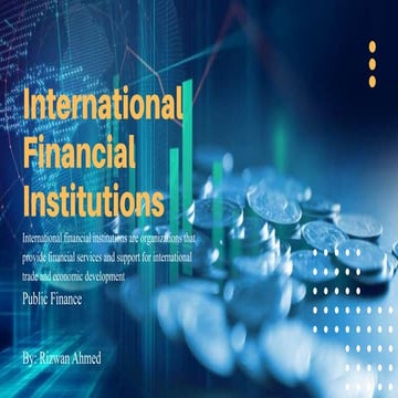 Public Finance International Financial Institutions | PPT