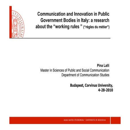 Public Government Communication | PDF