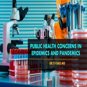 Public health concerns in epidemics and pandemics | PPTX