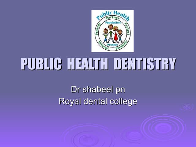 Dental Health Education | PPT