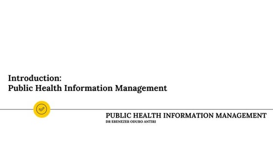 Public health disciplines | PPT