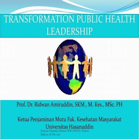 Public health leadership & mdg | PPTX