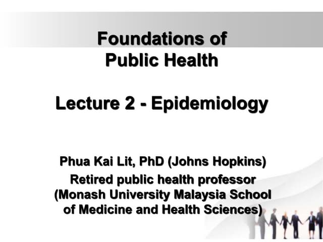 Public Health Lecture 1: Introduction to Public Health | PPT