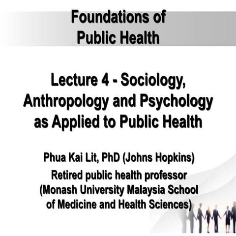 Public Health Lecture 1: Introduction to Public Health | PPT