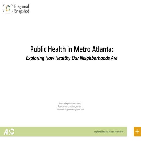 Public Health in Metro Atlanta | PDF