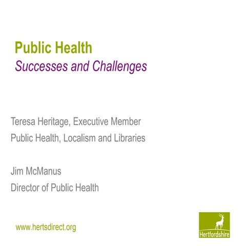 Public health successes and challenges | PPT