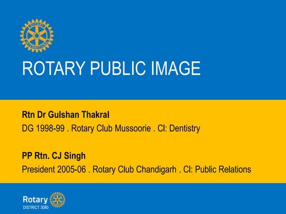 How To Promote Your Rotary Club | PPT