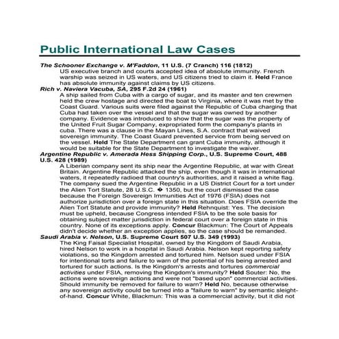 Public international law cases | DOCX