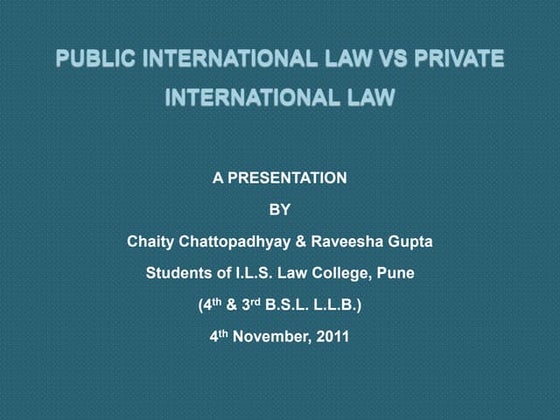 Private international law scope pil pptx | PPT