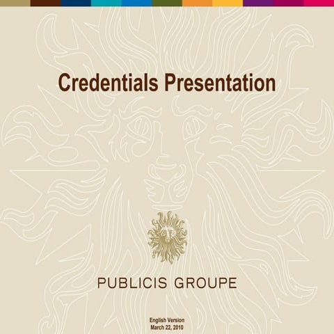 Publicisgroupe Creds En 03222010 | PPT