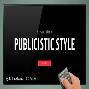Publicistic Style Stylistics literature. | PPTX