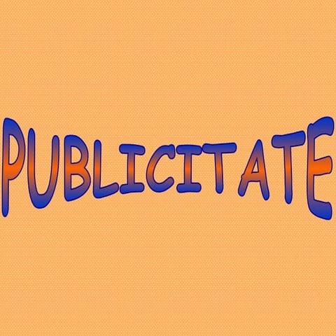 Publicitate reusita | PPT