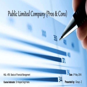 Public Limited Company-Pros & Cons | PPTX