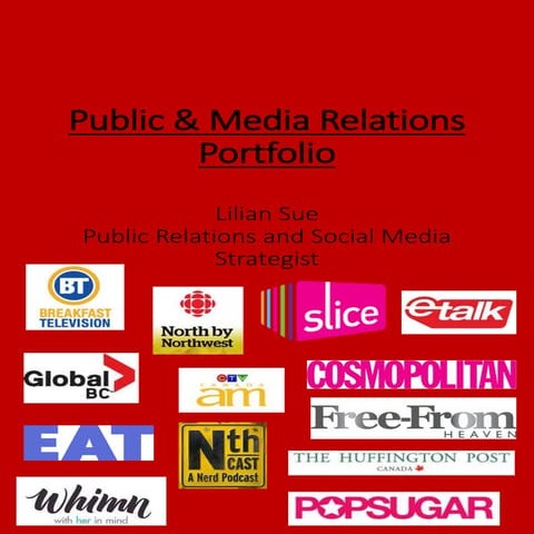 PR and Media Relations Portfolio | PPTX