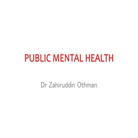 Public mental health | PDF