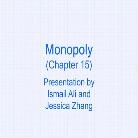 Public Monopoly Presentation | PPT