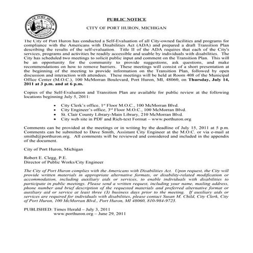 Public notice | DOC