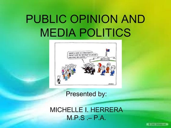 Media and Politics | PPT | Elections | Politics
