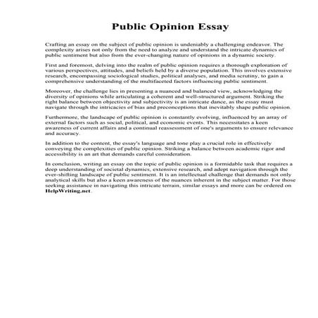 Public Opinion Essay.pdf