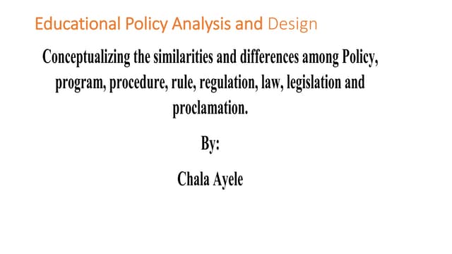 Policy Formulation And Decision Making Pptx