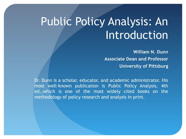 Public Policy analysis public-policy-analysis