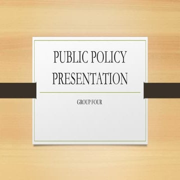 PUBLIC POLICY PRESENTATION Ppt at the MDI | PPT