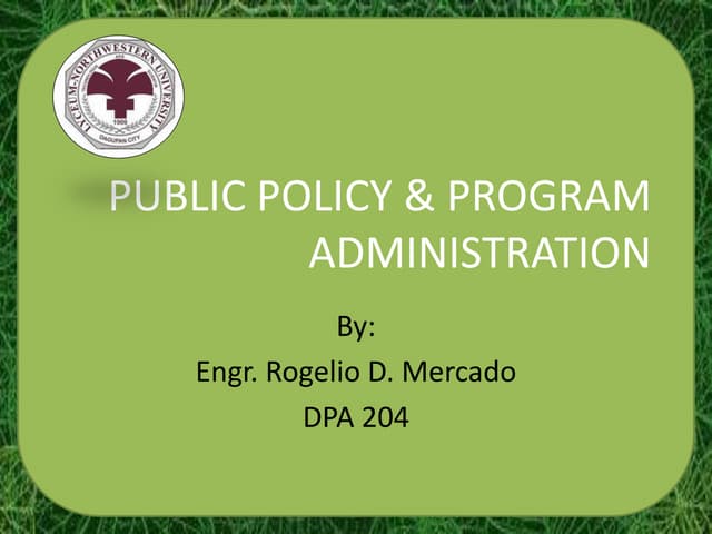 POLICY MAKING PROCESS | PPT