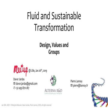 Fluid and sustainable transformation | PPT