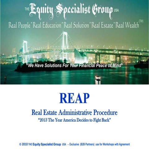 REAP - Real Estate Administrative Procedure | PPTX