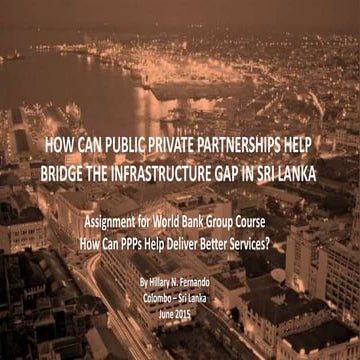 Public private partnerships in infrastructure projects | PPSX