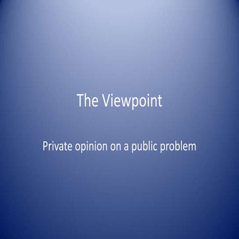 Public problems | PPTX