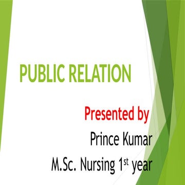 Public relation | PPTX