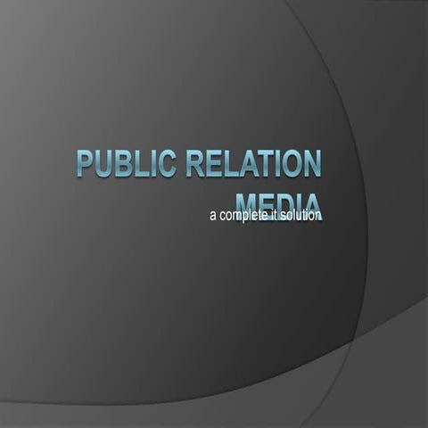 Public relation media | PPSX