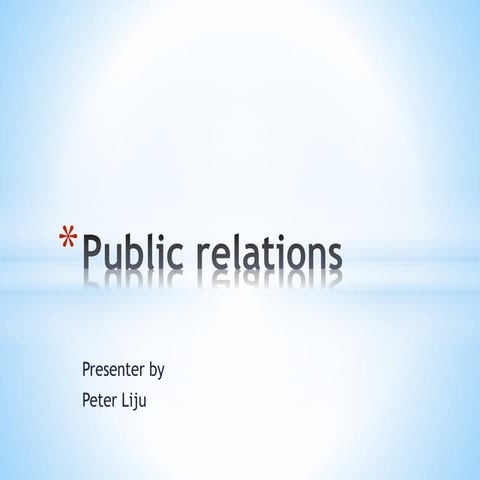 Public relations. slide | PPT