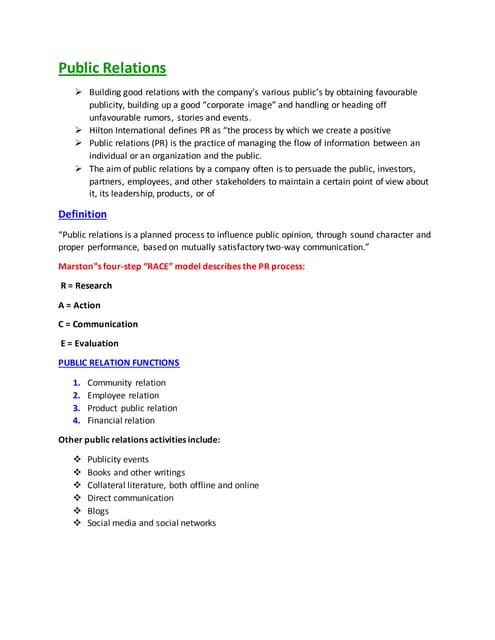 Introduction to Public Relations | What is PR? | PPTX | Advertising ...