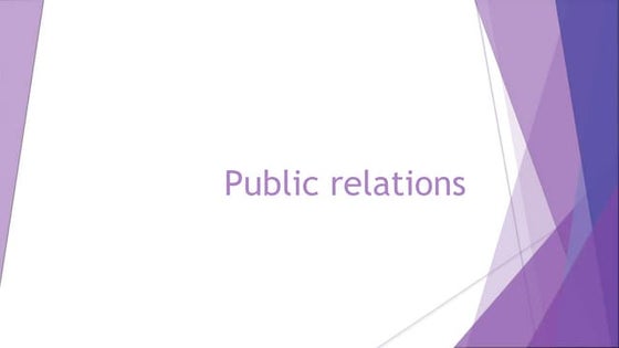 Public relations in nursing | PPTX