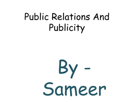 Different Tools of Public Relations | PPT | Genres