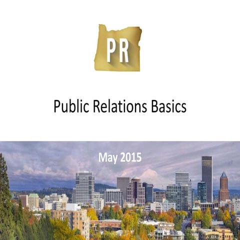 Public Relations Basics | PPTX