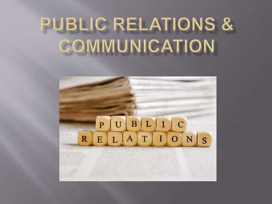 Ορισμοί Δημοσίων Σχέσεων | PPT